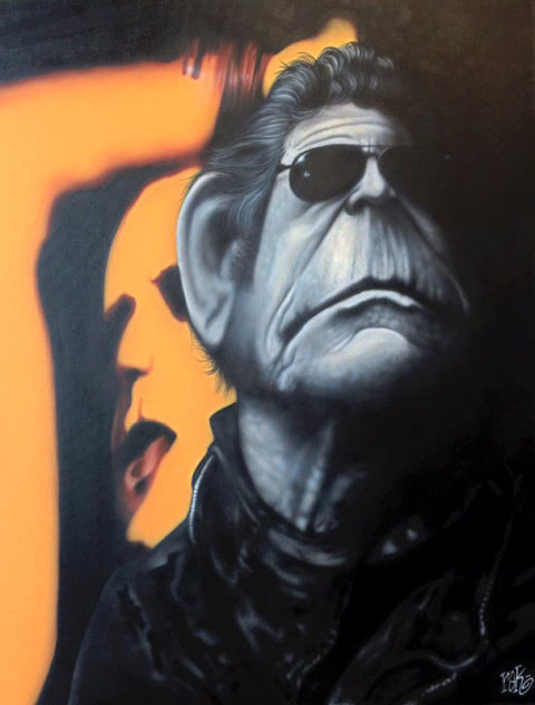 Lou Reed Caricature - Rick Baldwin Studio
